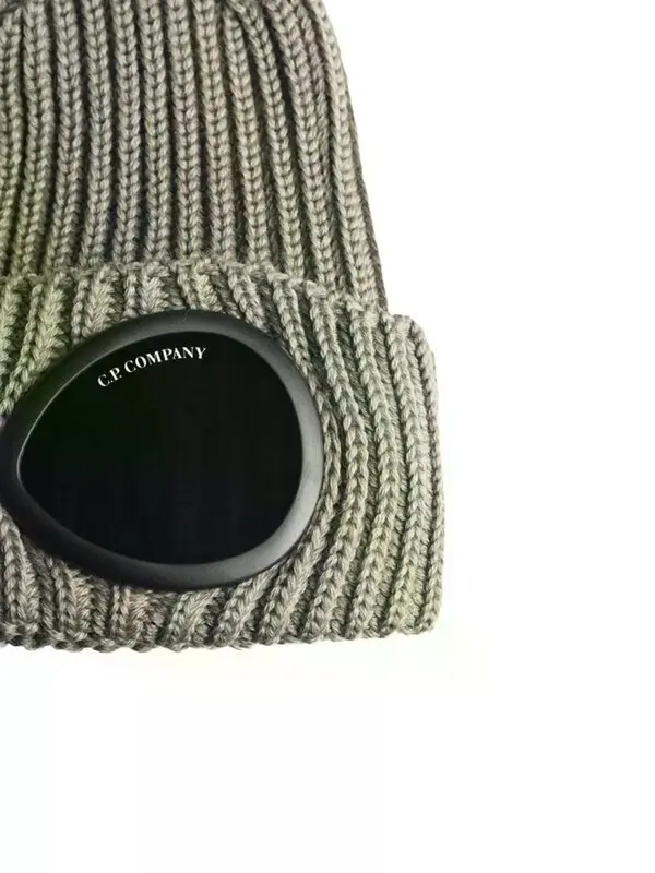 C.P. COMPANY Goggle Beanie - Grey