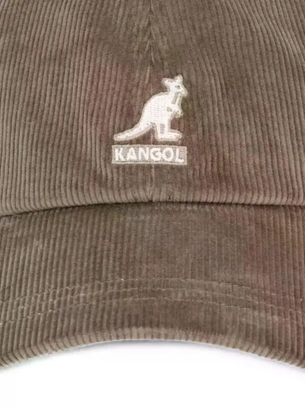 KANGOL Cord Corduroy Logo-embroidered Baseball Cap
