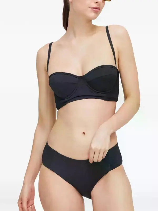 Kate Spade New York Zip Bikini Top - Black