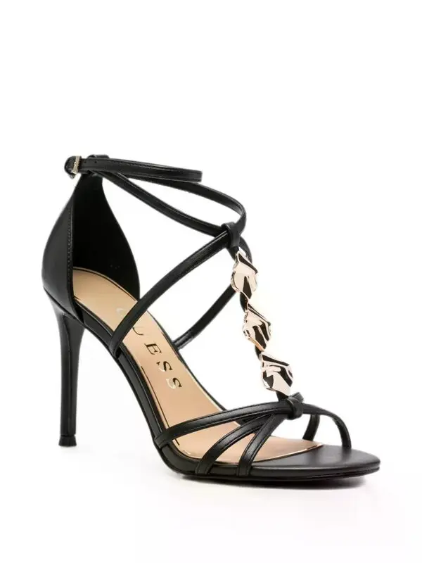 Guess Embellished Leather Sandals