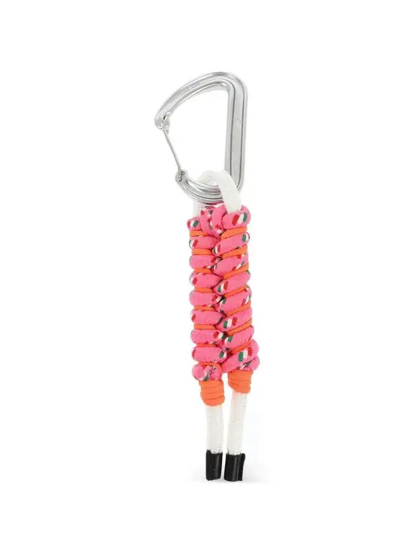 Dsquared2 Braided Carabiner Keyring - Pink