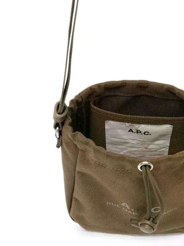 A.p.c. Logo Print Drawstring Messenger Bag
