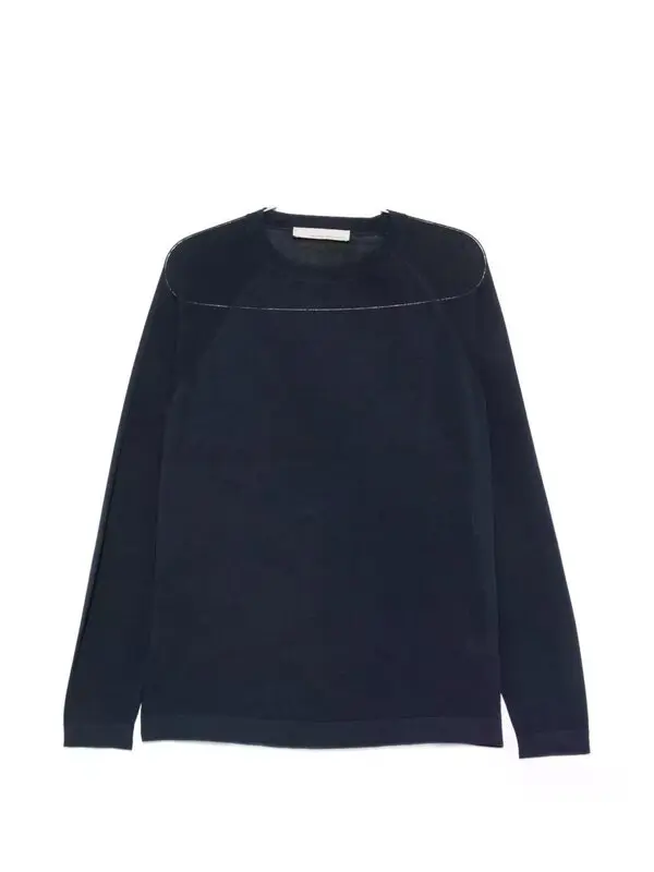 ORIGINAL VINTAGE Raglan-sleeve Cotton T-shirt - Blue