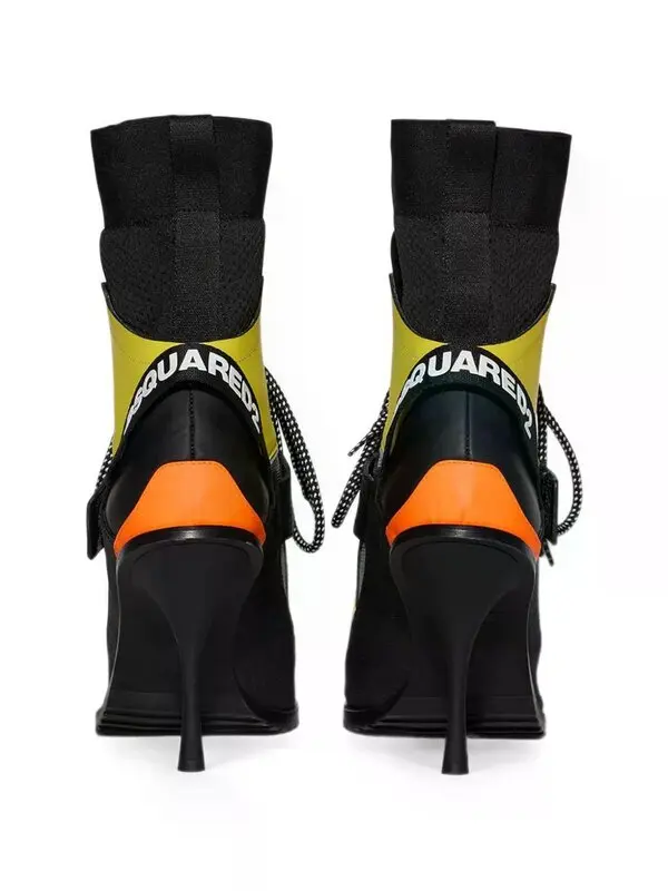 Dsquared2 Techno Lace-up Touch-strap Ankle Boots