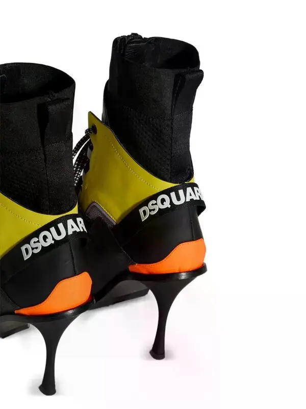 Dsquared2 Techno Lace-up Touch-strap Ankle Boots