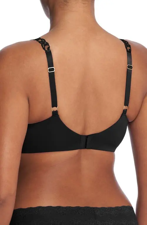 Natori Pure Luxe Underwire T-shirt Bra - Black/buff