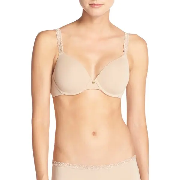 Natori Pure Luxe Underwire T-shirt Bra - Cafe