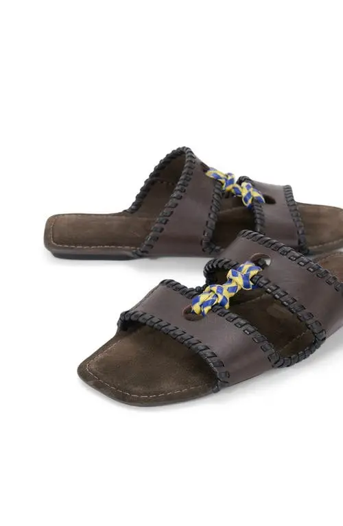 Staud Mara Leather Slide Sandal