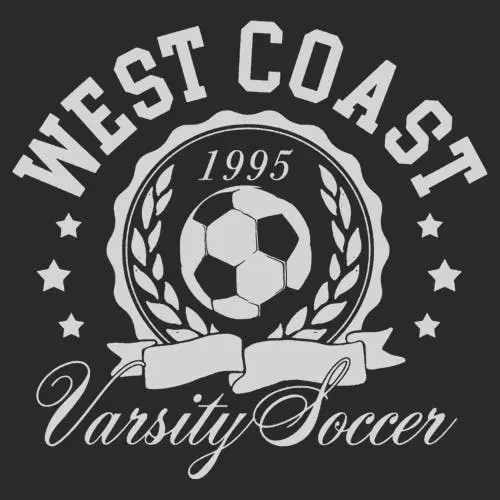 LOST GODS West Coast Varsity Soccer Short Sleeve Graphic T-shirt