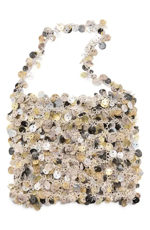 Mango Disc Detail Chain Shoulder Bag