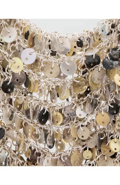 Mango Disc Detail Chain Shoulder Bag