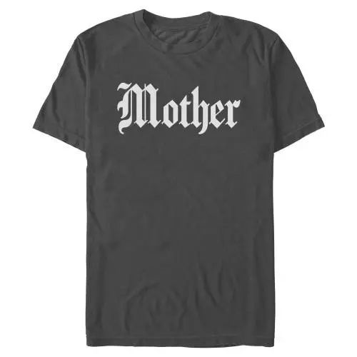LOST GODS Mother Bold Tattoo Short Sleeve Graphic T-shirt - Charcoal