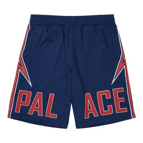 PALACE Lightning Basketball Short 'navy/red