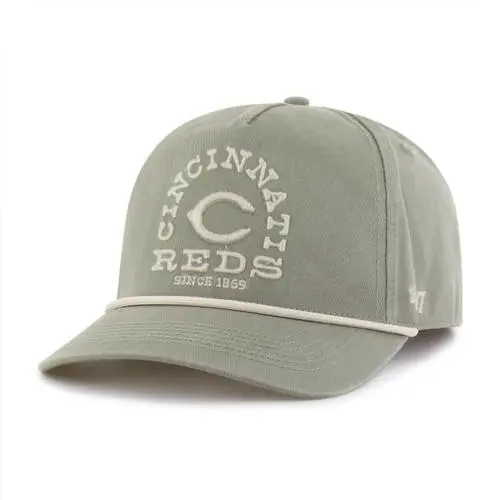 '47 Cincinnati Reds Canyon Ranchero Hitch Adjustable Cap - Olive