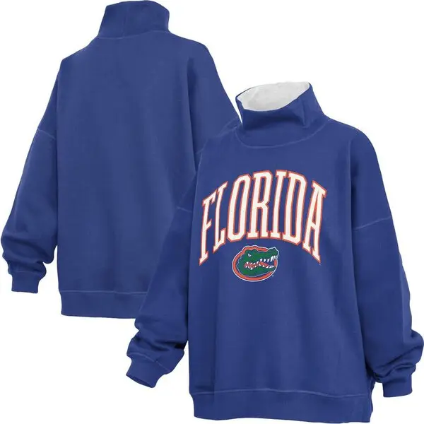 PRESSBOX Florida Gators Oversized Mock Neck Sweatshirt