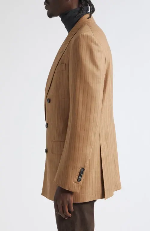 TOM FORD Double Breasted Saxony Wool Sportcoat