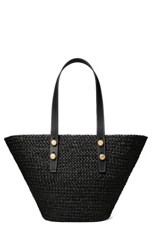 Tory Burch Small Romy Basket Tote - Black