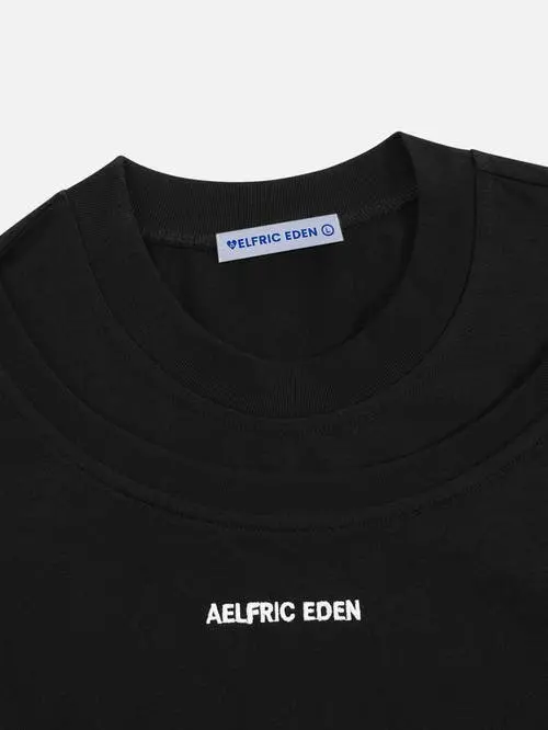 AELFRIC EDEN Boxy Metal Button Tee