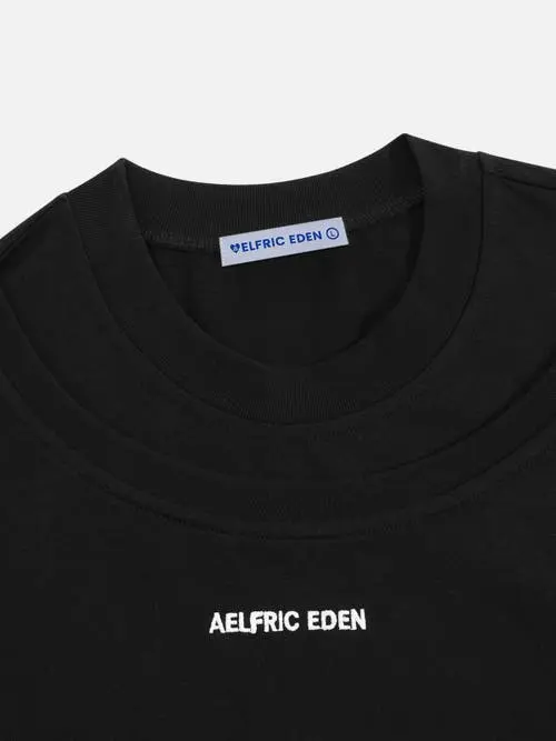 AELFRIC EDEN Boxy Metal Button Tee
