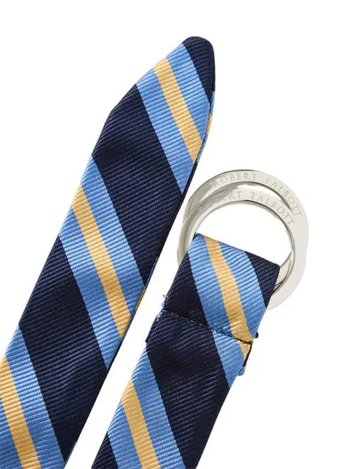 Robert Talbott Buckley Signature Repp Ribbon Belt