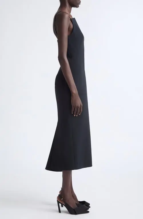 Givenchy Sliced Crepe Cady Mini Dress - Black