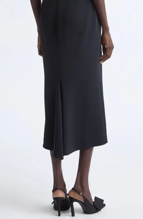 Givenchy Sliced Crepe Cady Mini Dress - Black