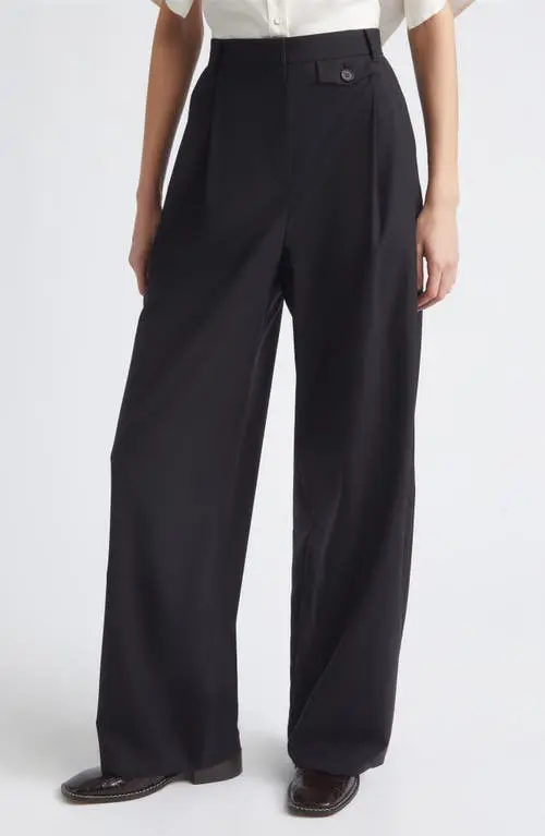 EENK Front Tucked Detail Pants - Black