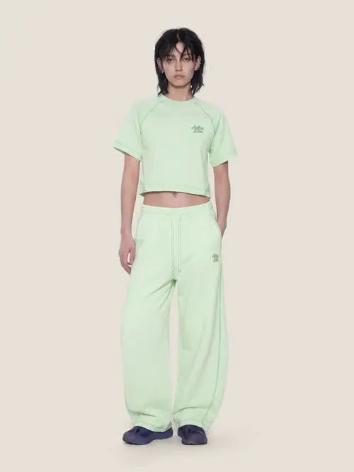 AELFRIC EDEN Cloud Cropped Sweat Set - Green