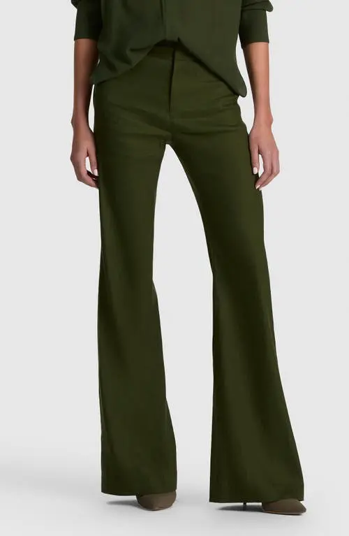 Alice + Olivia Andrew Linen Blend Bootcut Pants