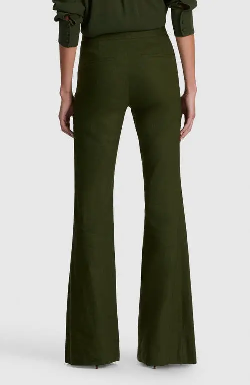 Alice + Olivia Andrew Linen Blend Bootcut Pants