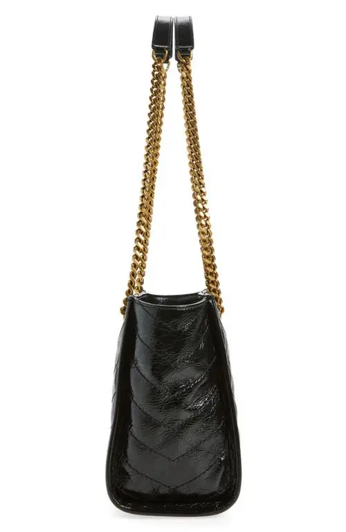 Saint Laurent Small Niki Matelassé Leather Shopping Tote