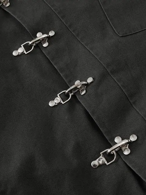AELFRIC EDEN Boxy Fireman Clasp Jacket - Black