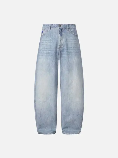 AELFRIC EDEN Inverted Graphic Baggy Barrel Jeans
