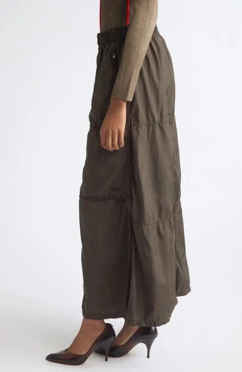 DIESEL® O-hyton Maxi Skirt With Two-way Zipper And Pockets