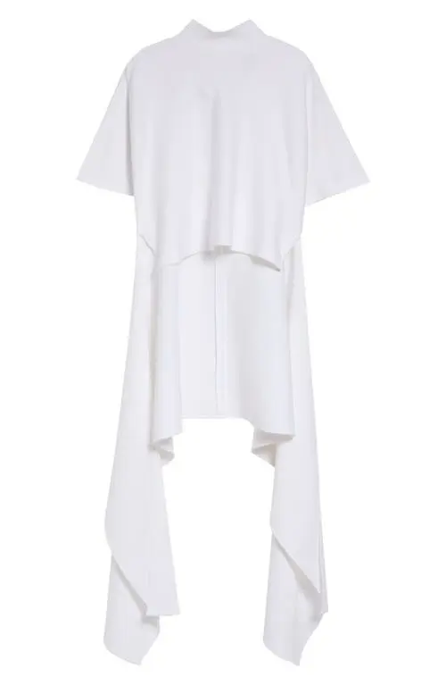 Alaïa Asymmetric Cotton Blend Jersey T-shirt