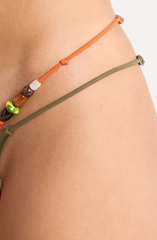 JADED LONDON Beaded Layered Bikini Bottoms