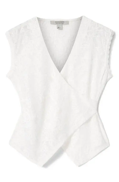 ALLSAINTS Vera Lace Top - White