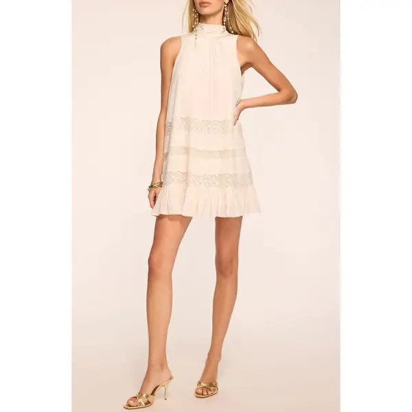 Ramy Brook Samantha Lace Inset Minidress