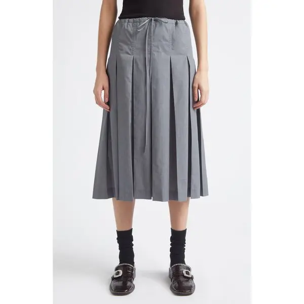 EENK Drawstring Pleated Skirt
