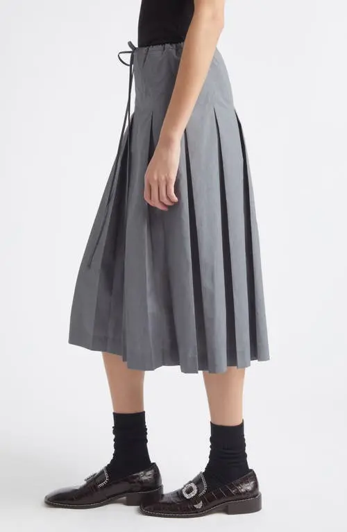 EENK Drawstring Pleated Skirt