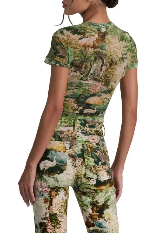 Alice + Olivia Tess Stretch Mesh T-shirt