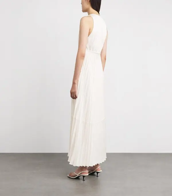 Sandro Pleated Maxi Dress