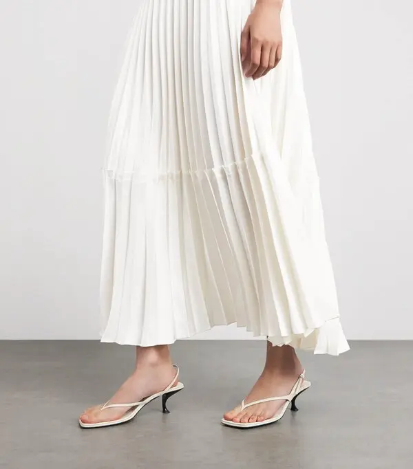 Sandro Pleated Maxi Dress
