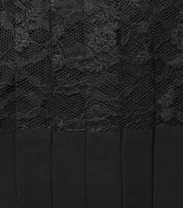 Sandro Sleeveless Lace-detail Blazer Midi Dress