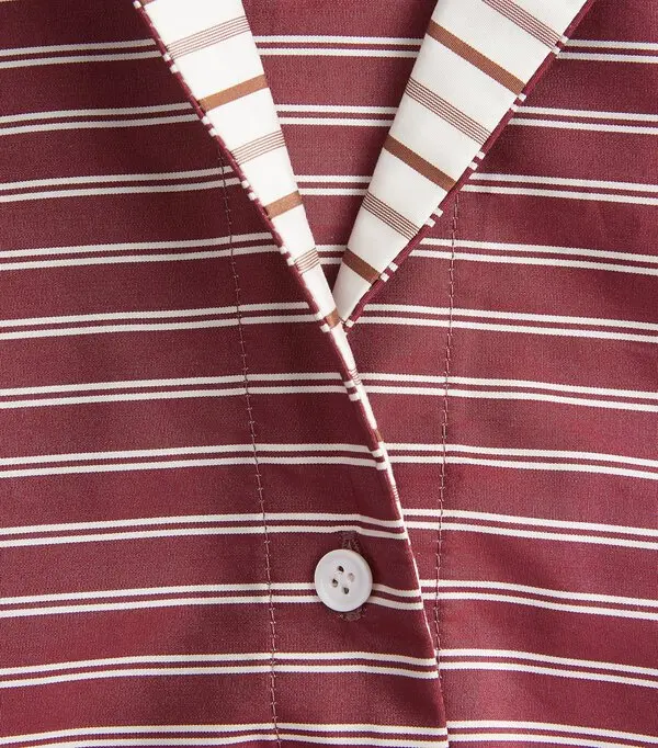 Sandro Cotton Stripe Tie Shirt