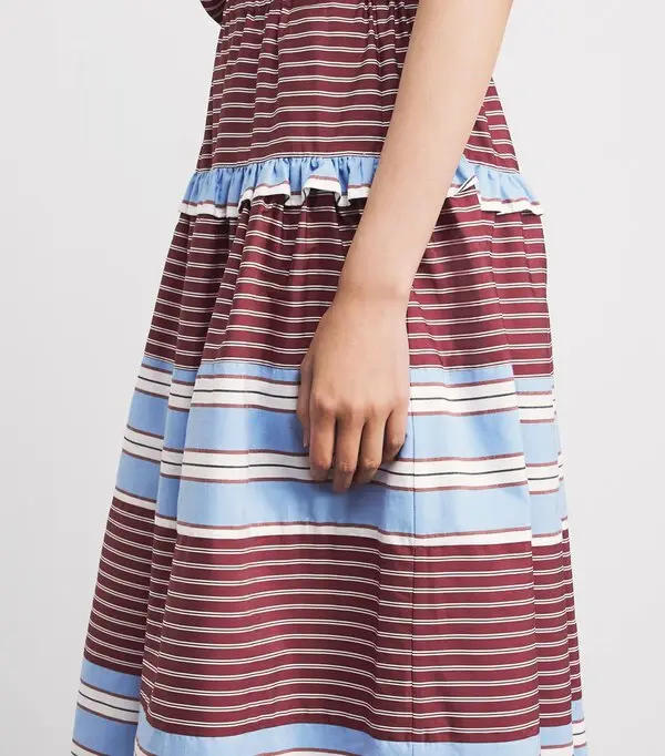 Sandro Cotton Stripe Maxi Skirt
