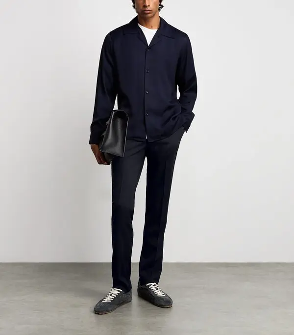 Sandro Virgin Wool Straight Trousers