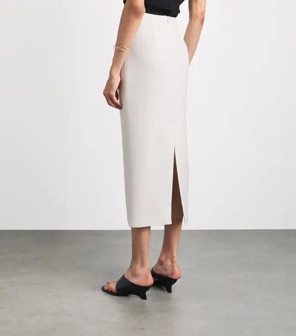 Roland Mouret Crepe Midi Pencil Skirt
