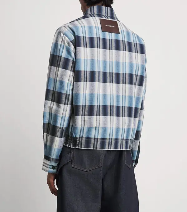 JW Anderson Cotton Check Bomber Jacket