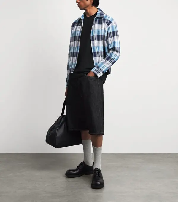 JW Anderson Cotton Embroidered Anchor T-shirt - Black
